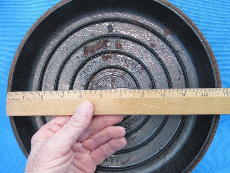 Vintage Griswold Button Style Lid #9, High Dome Number 9, Scarce, Cast ...