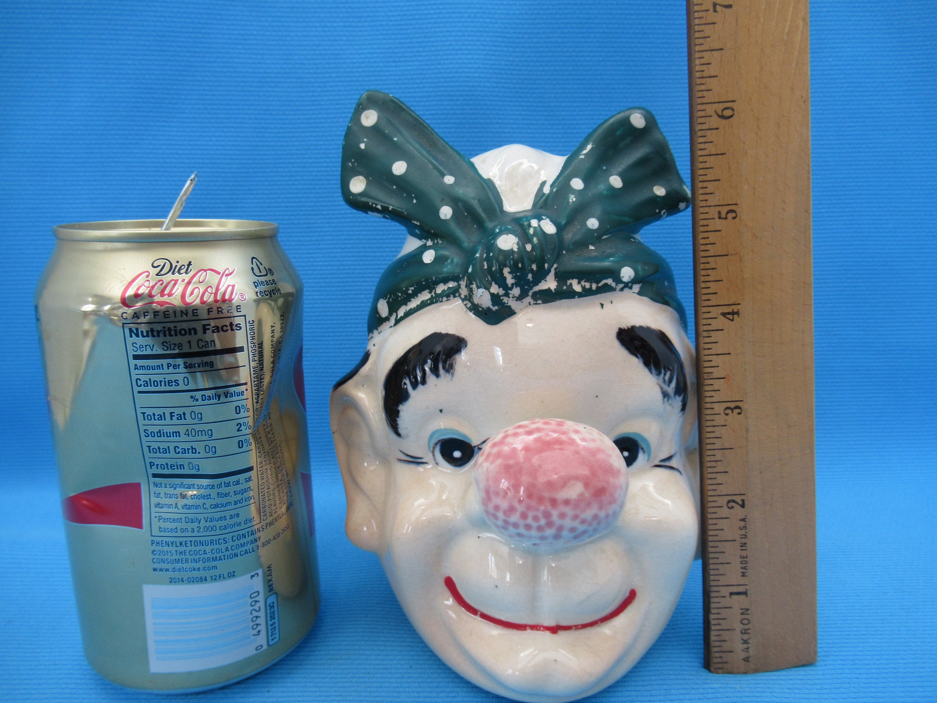 Vintage Piggy Pig Bank Hobo Man Head Figure Figurine Ceramic | Etsy