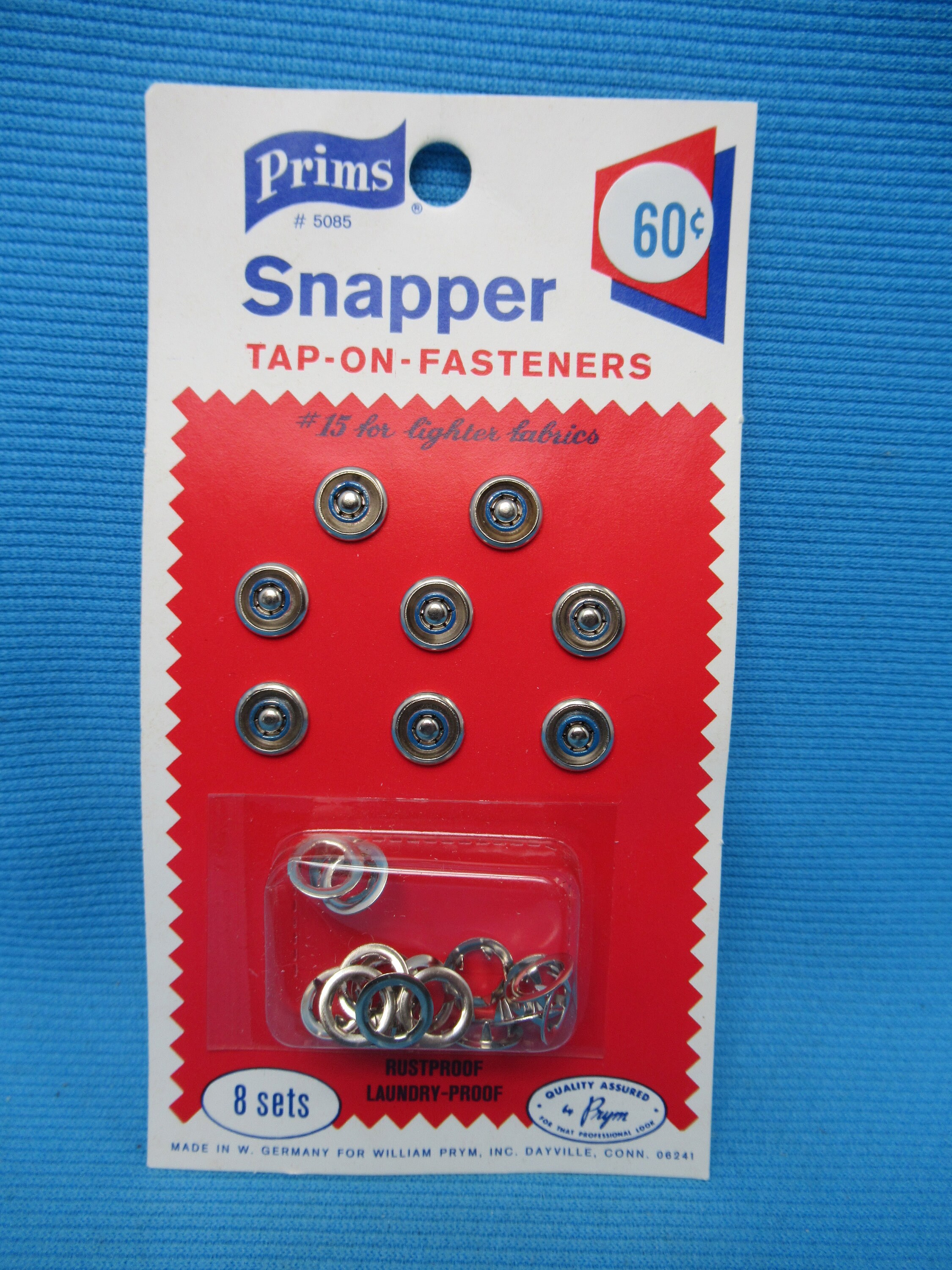 Vintage Snap Fasteners 15 Snapper Tap on Fastener Prims | Etsy