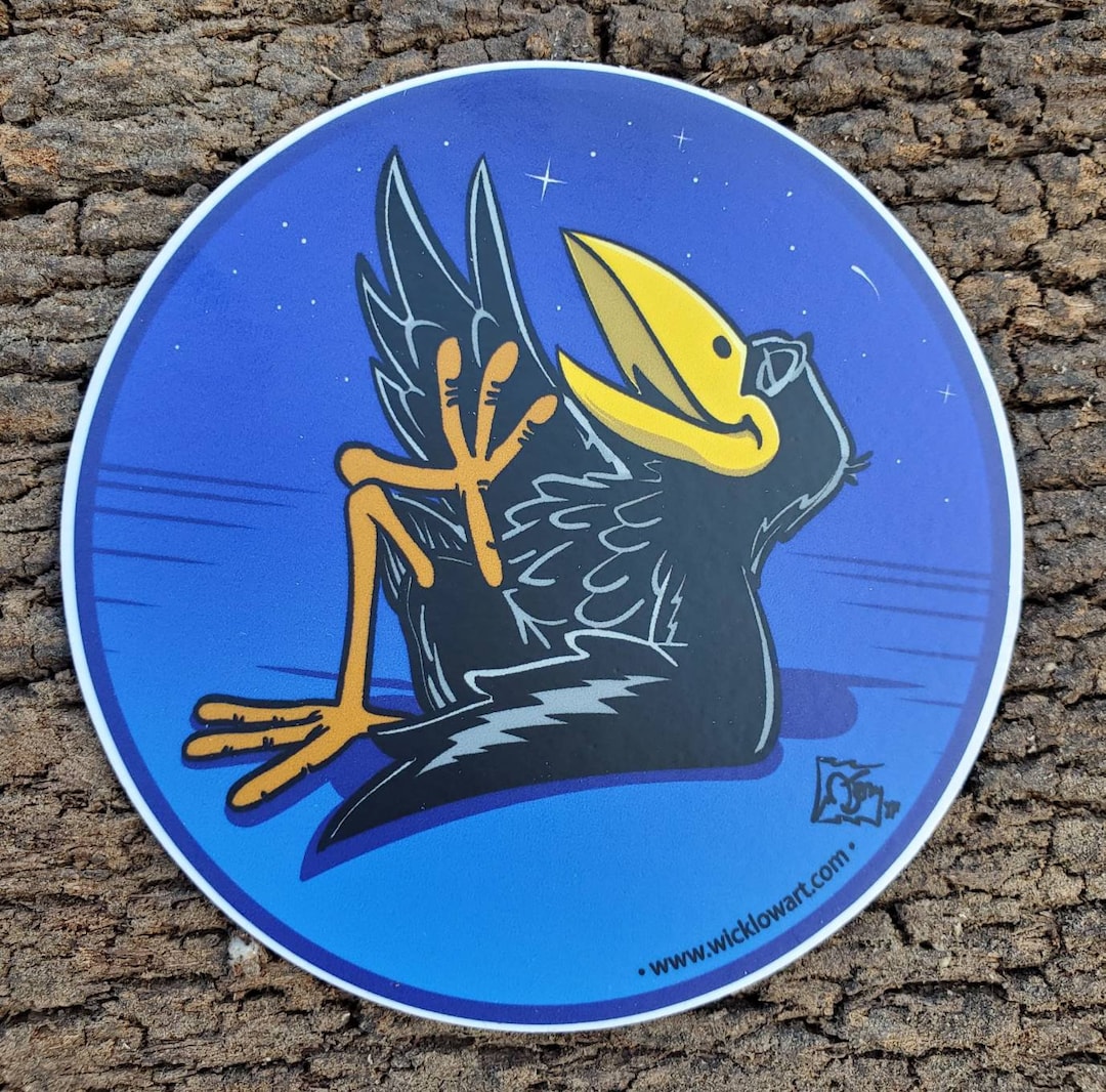 Laughing Crow Vinyl Decal - Etsy