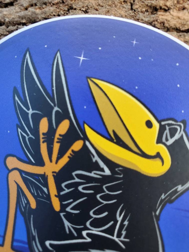 Laughing Crow Vinyl Decal | Etsy