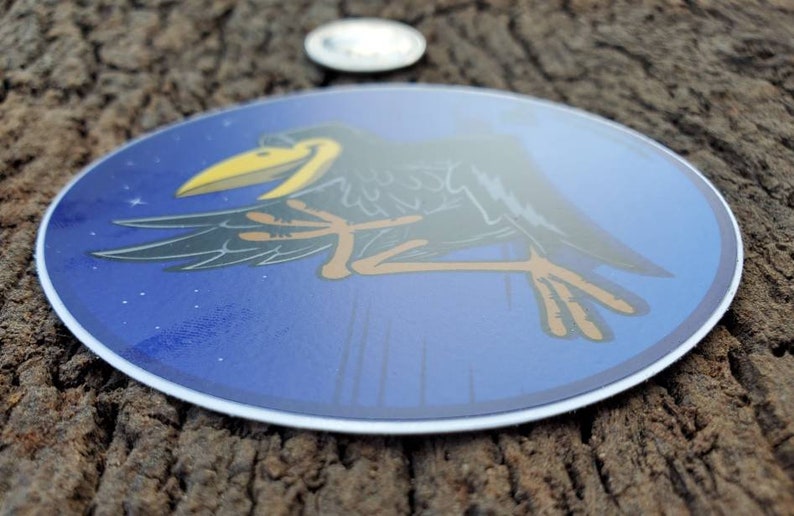 Laughing Crow Vinyl Decal | Etsy