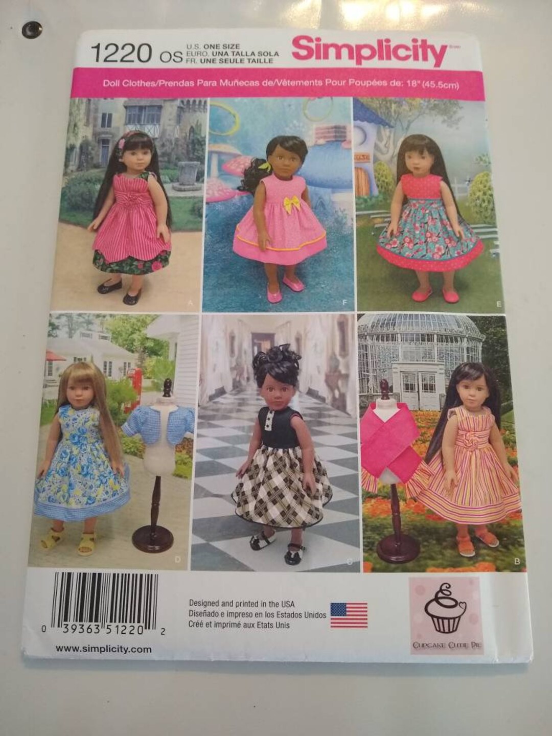 Simplicity 1089 and 1220 Two 2 Doll Clothes Patterns - Etsy
