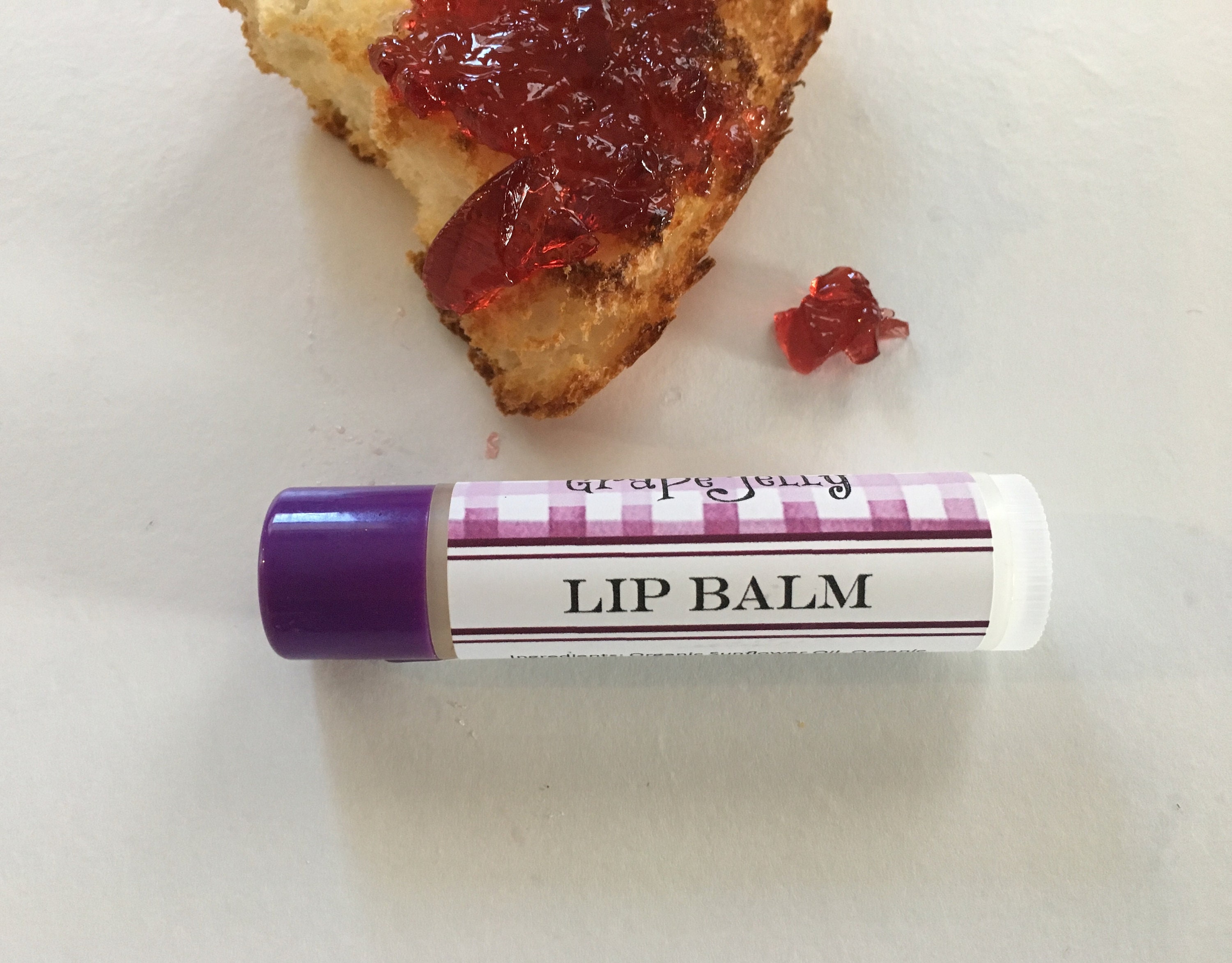 Grape Jelly Lip Balm - Organic Ingredients, Essential Oils, No ...