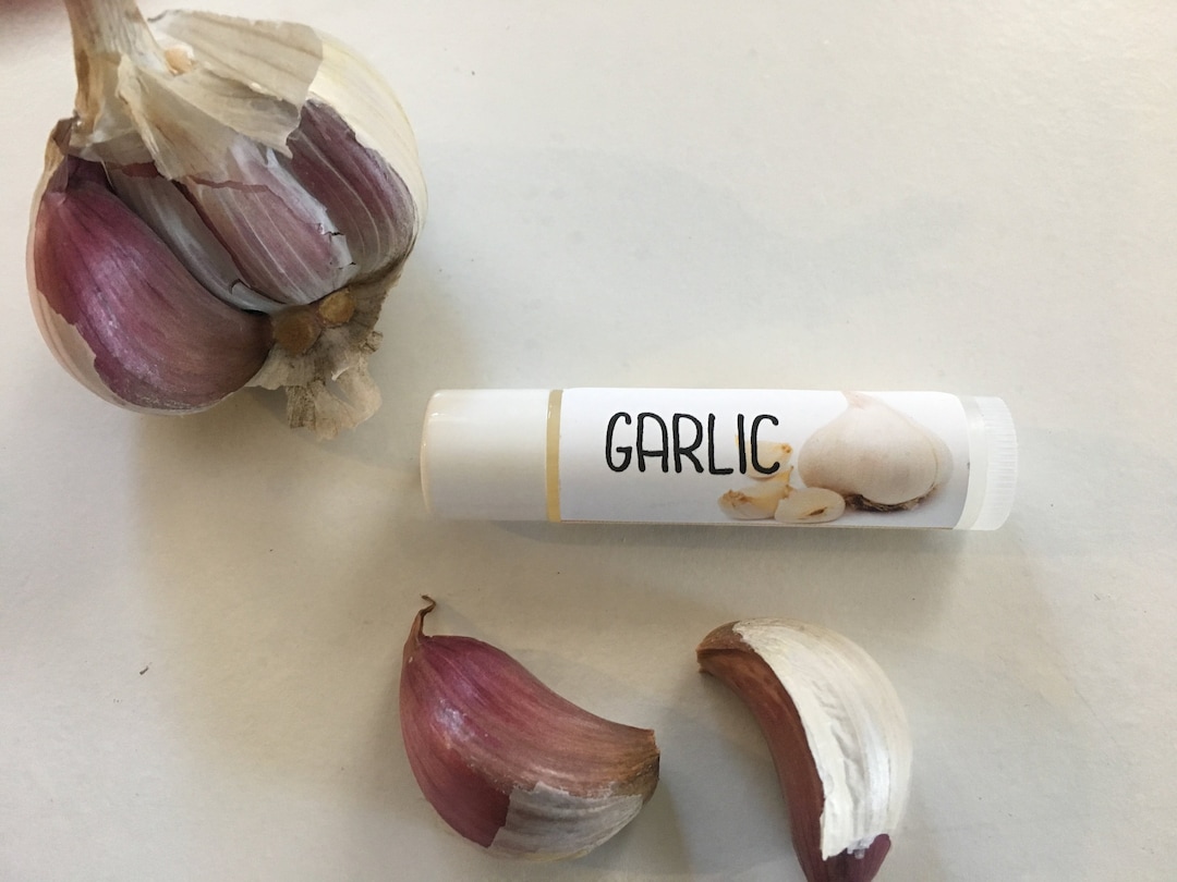 Garlic Lip Balm - Organic Ingredients, Essential Oils, No Artificial ...