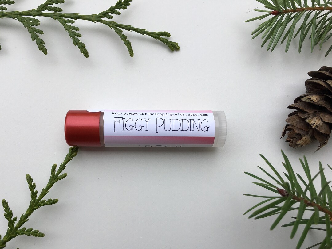Figgy Pudding Lip Balm - Organic Ingredients, Essential Oils, No ...