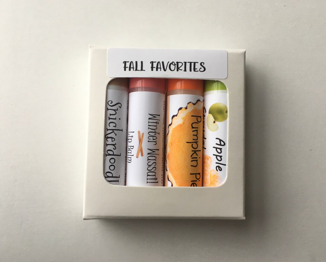Fall Favorites: Natural Lip Balm Set - Etsy
