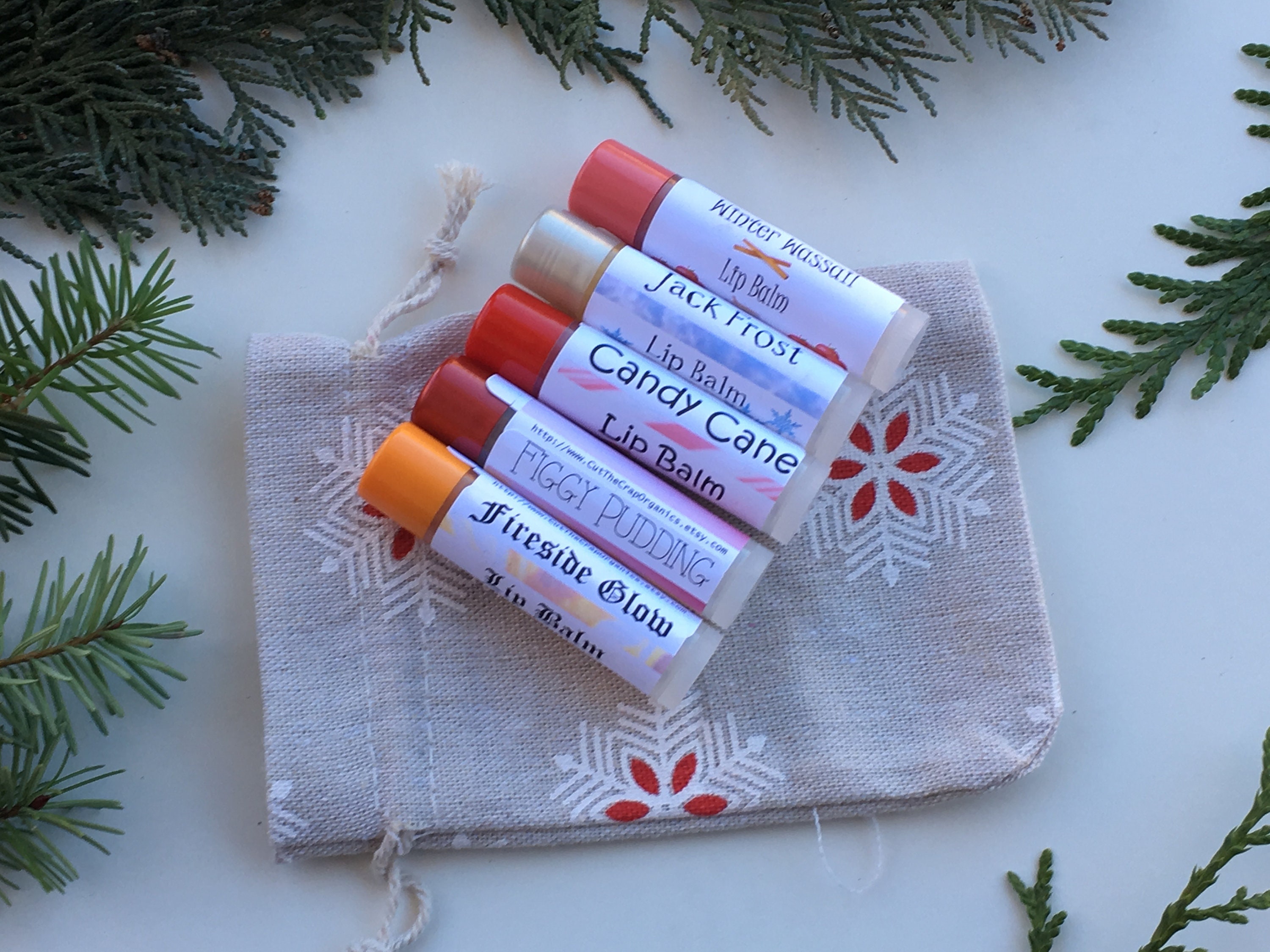 Christmas Lip Balm Organic Ingredients & Essential Oils | Etsy