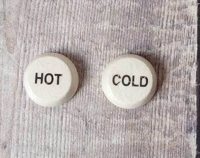 21 Mm Pair of Ceramic Tap Inserts, Hot and Cold Tap Indices - Etsy