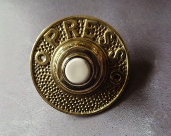 Traditional Solid Brass Shop Door Bell - Etsy