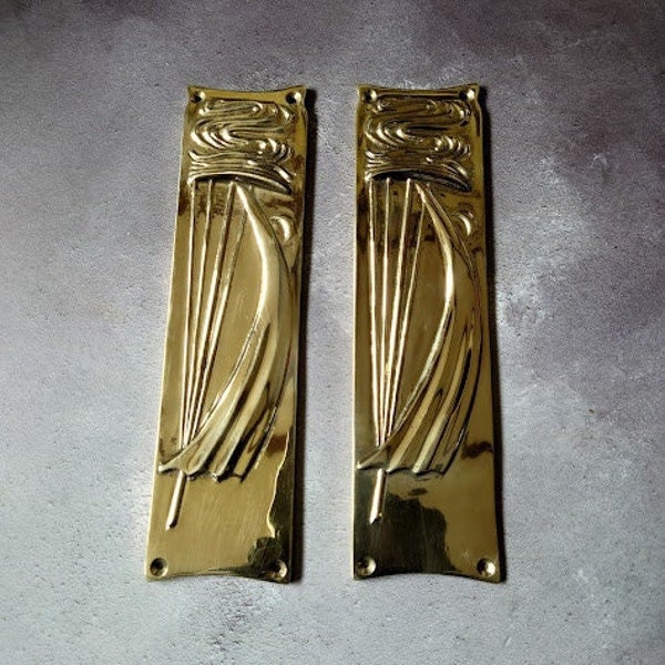 Art Nouveau Finger Plates - Etsy