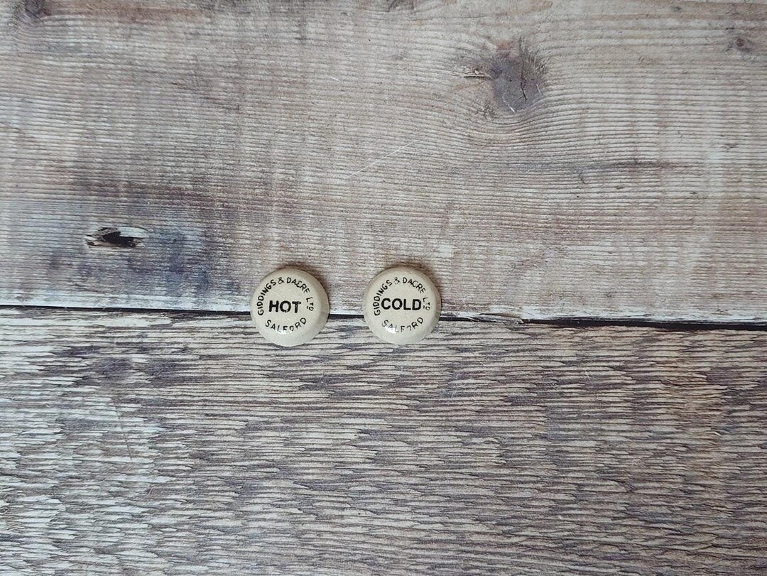 Pair of 22 Mm Ceramic Tap Inserts, Vintage Ceramic Tap Indices ...