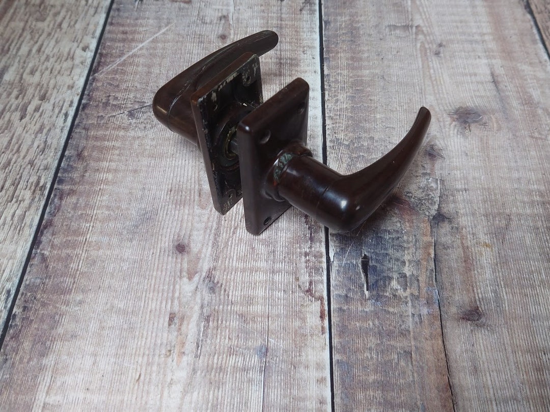 1 Pair Vintage Bakelite Door Handles, Original Bakelite Door Handles ...