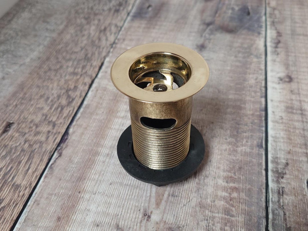 Polished Brass Basin Sink Waste Standard BSP Thread,vintage Sink Waste ...