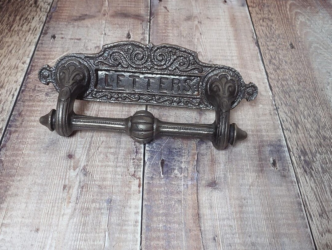 Victorian Iron Letter Plate, Vintage W.cross and Sons Letter Box ...