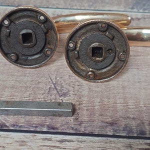 Copper Brass Door Handles, Vintage Rose Brass Door Handles, Antique ...