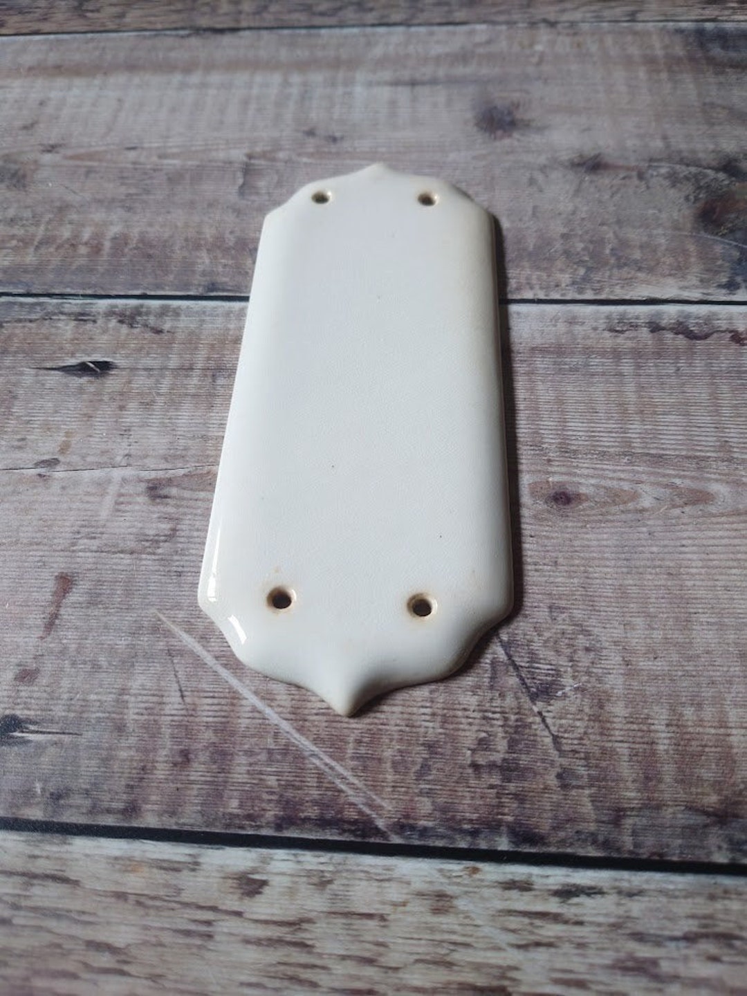Victorian Ceramic Push Plate, Old Porcelain Finger Plate, Vintage ...