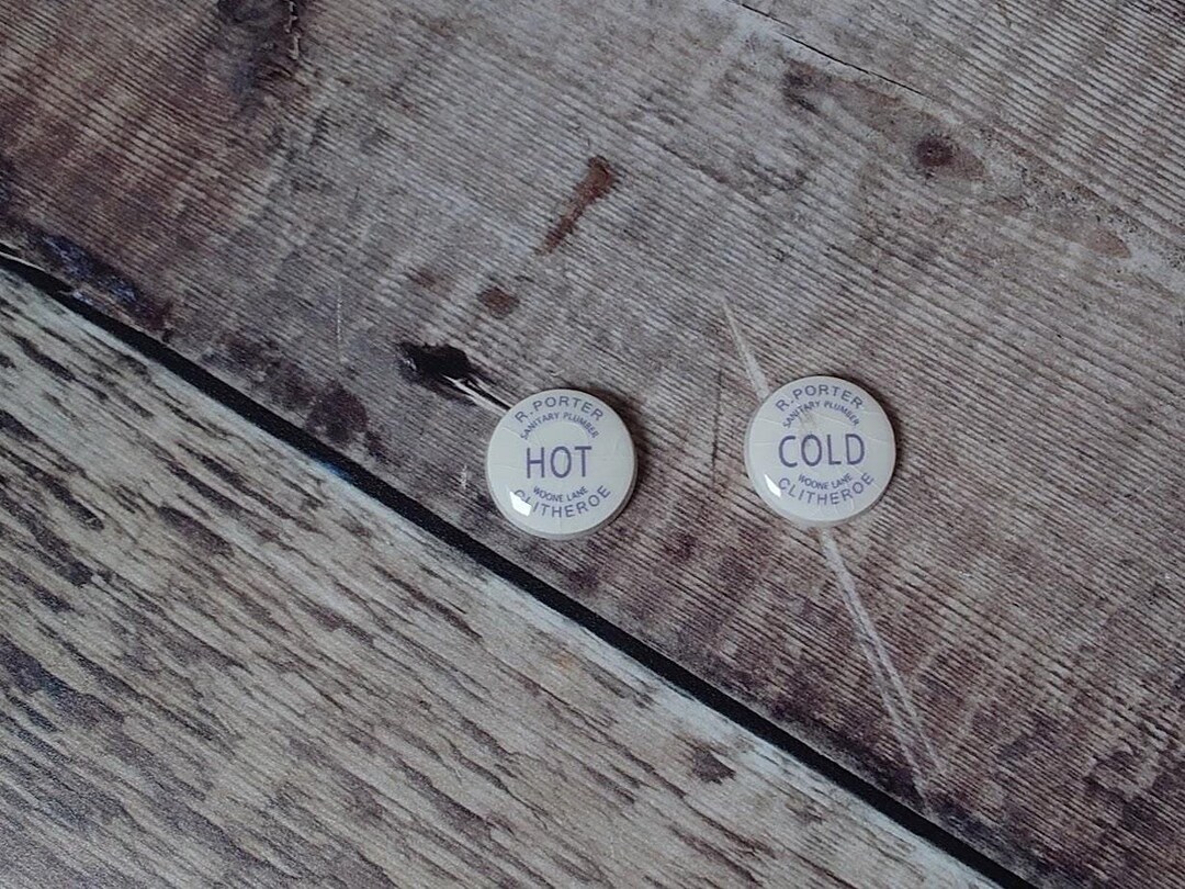 Pair of 23 Mm Ceramic Tap Inserts, Vintage Ceramic Tap Indices, R ...