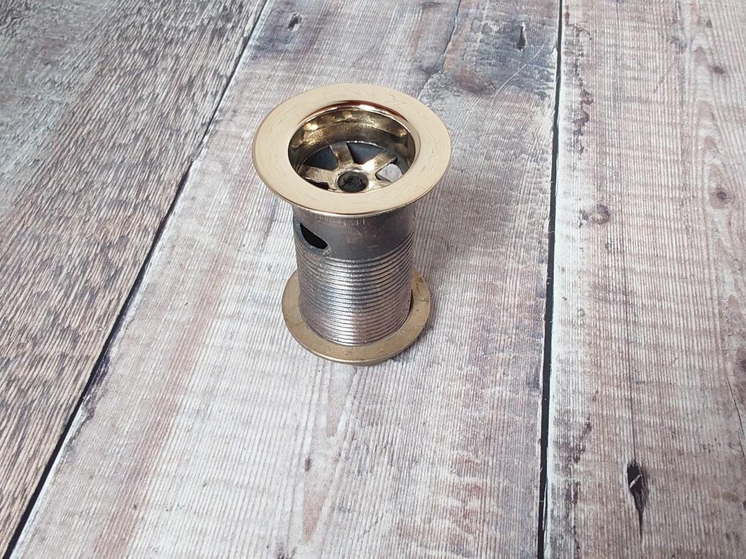 Polished Brass Basin Sink Waste Standard BSP Thread,vintage Sink Waste ...