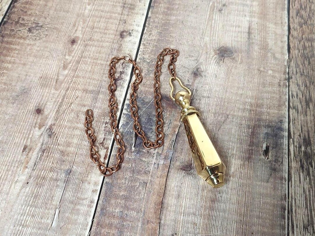 Vintage Solid Brass Cistern Flush Handle: Art Deco Toilet Pull Chain - Etsy