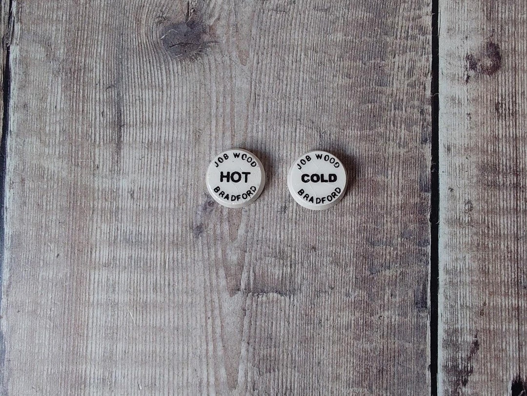 22mm Vintage Ceramic Hot and Cold Tap Inserts, Job Wood Bradford - Etsy