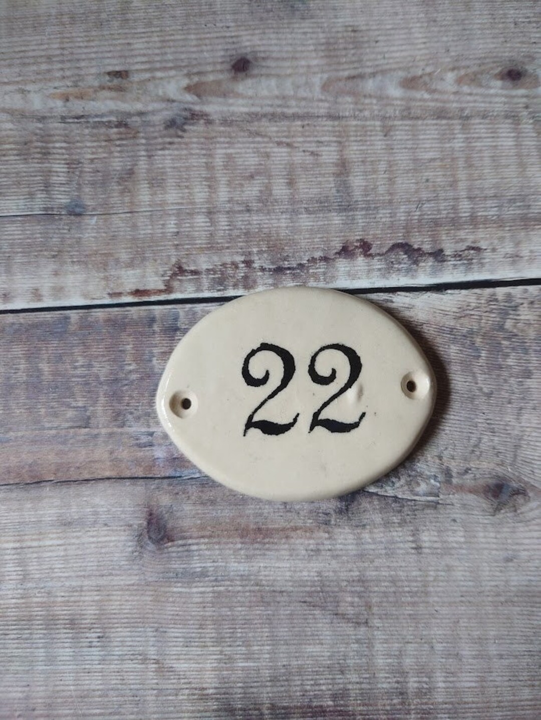 Handmade Ceramic House Number Plaque - Etsy