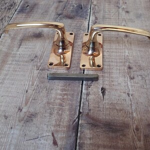 Copper Brass Door Handles, Vintage Rose Brass Door Handles, Antique ...