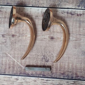 Copper Brass Door Handles, Vintage Rose Brass Door Handles, Antique ...