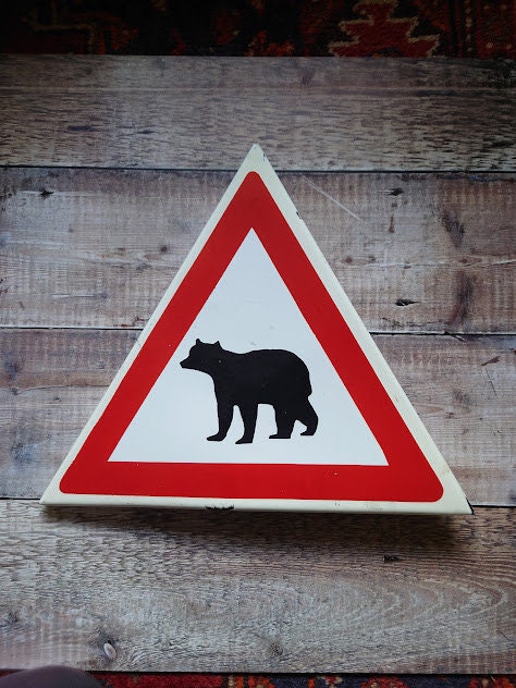 Polar Bear Crossing Sign