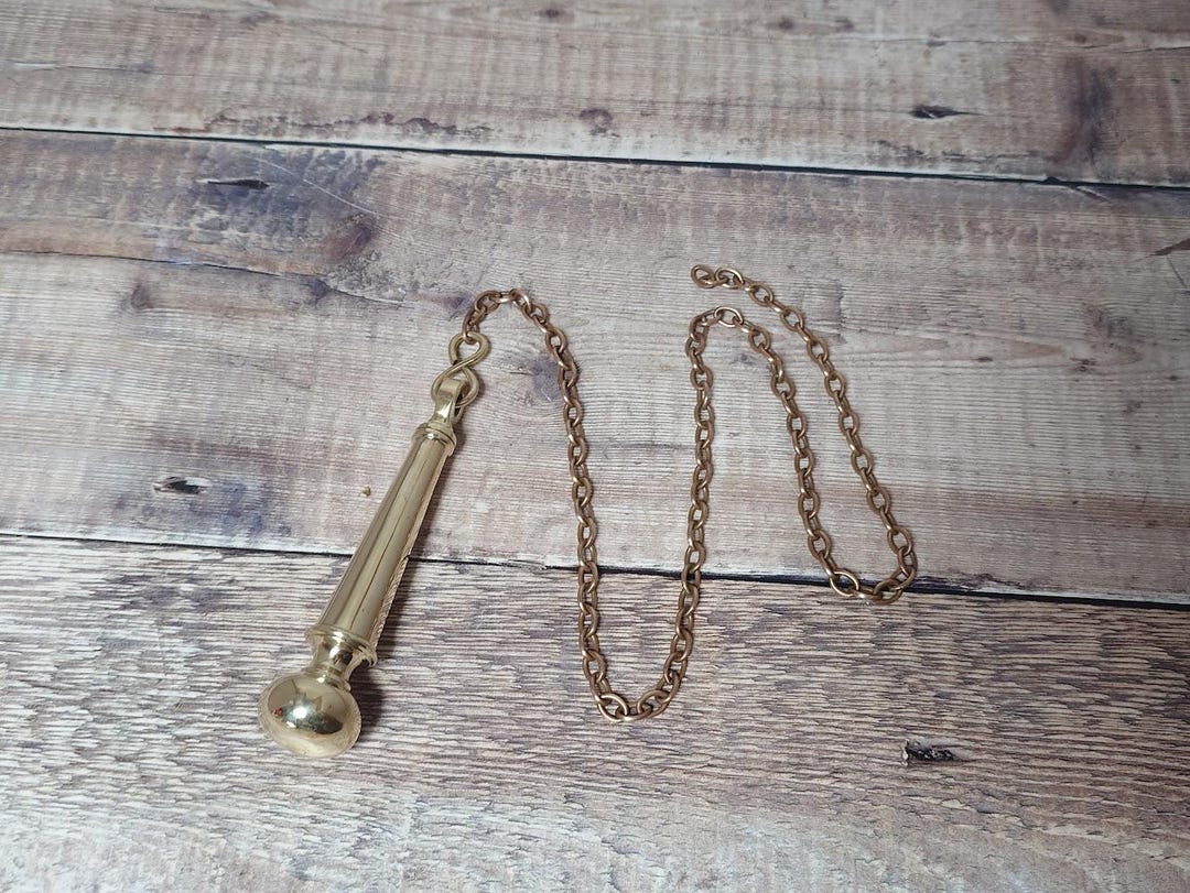 Heavy Brass Cistern Flush Handle, Vintage Brass Toilet Cistern Pull and ...