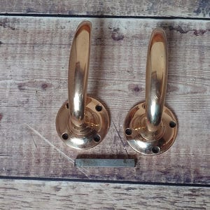 Copper Brass Door Handles, Vintage Rose Brass Door Handles, Antique ...