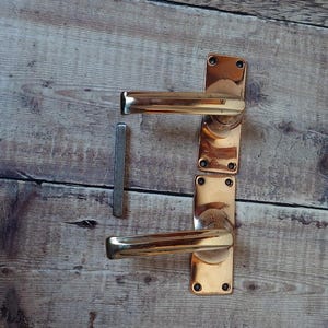 Copper Brass Door Handles, Vintage Rose Brass Door Handles, Antique ...