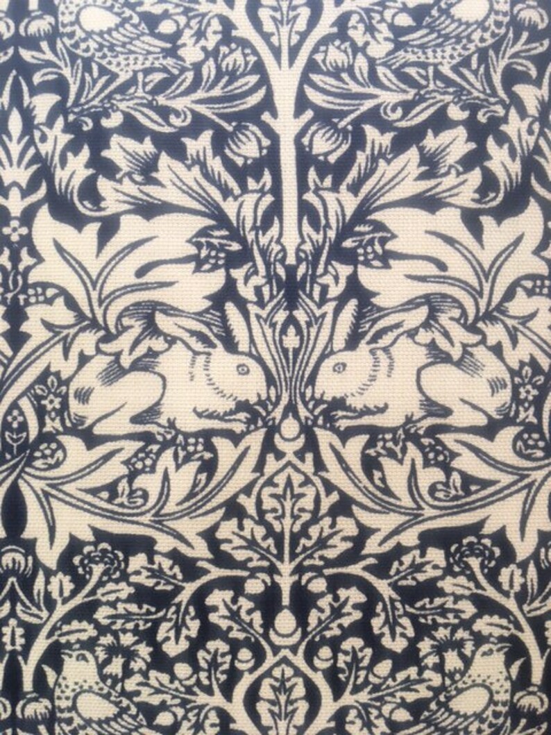 WILLIAM MORRIS Design Brer Rabbit in the Blue Colourway1 - Etsy