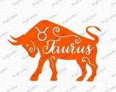 Taurus SVG DXF PNG Eps Zodiac Sign Bull Astrology - Etsy
