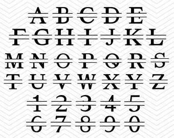 Split Numbers Svg | Etsy