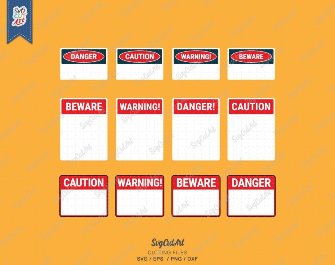 Warning Sign Svg, Danger Sign Svg, Beware Svg, Caution Sign Svg, Blank ...