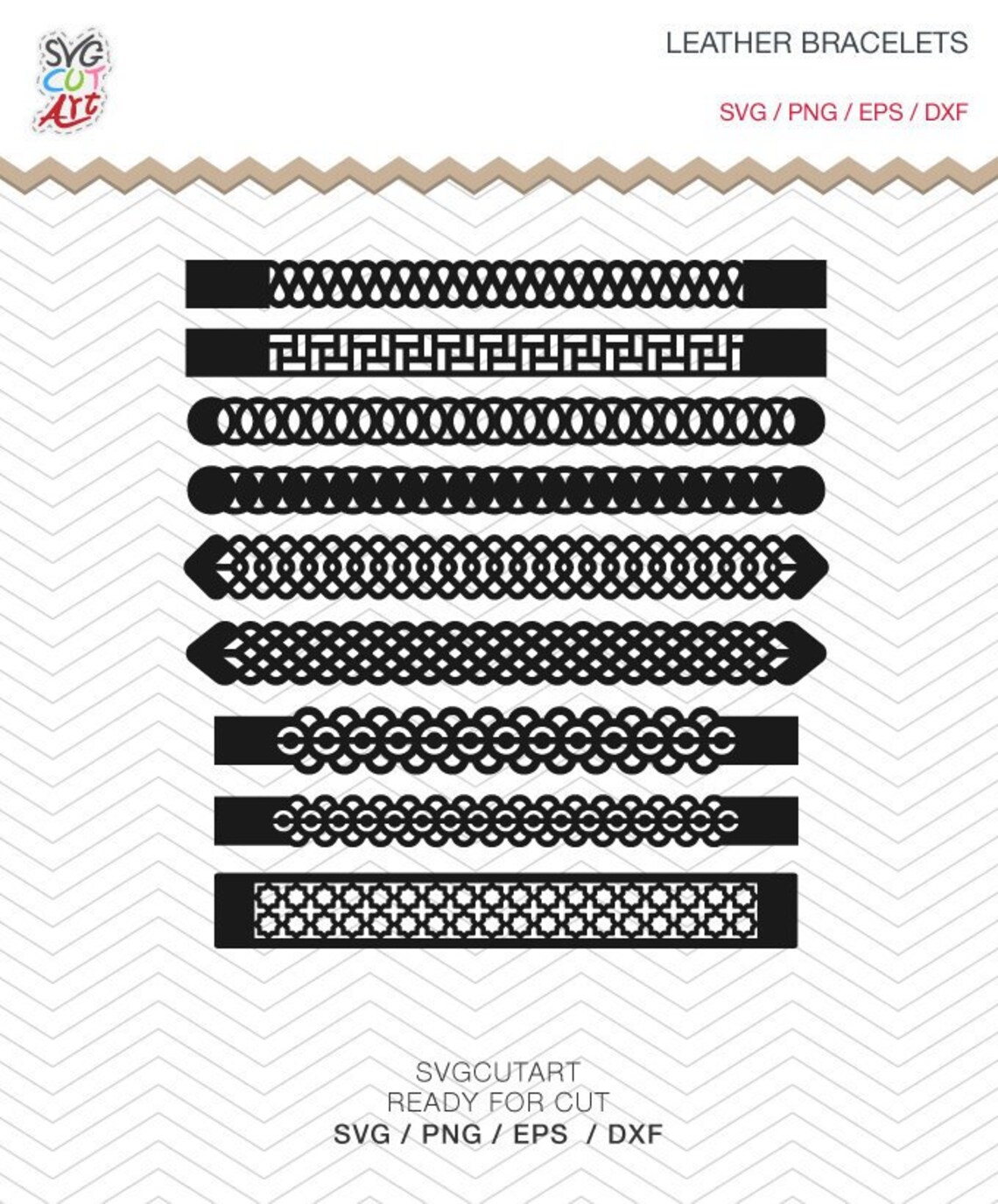 Leather Bracelet SVG Cuff Bracelet Svg Bracelet Svg Cuff | Etsy