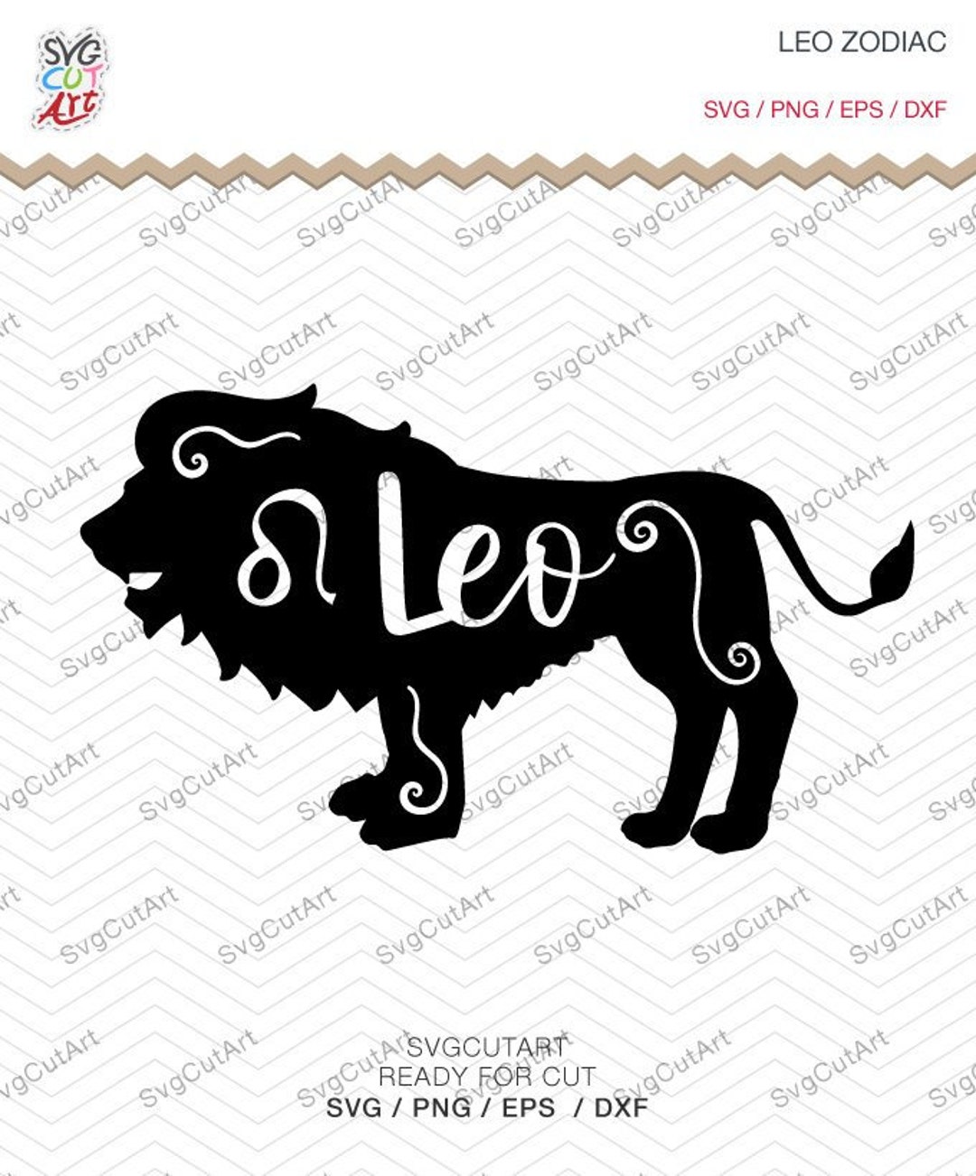 Leo SVG DXF PNG Eps, Zodiac Sign, Lion, Astrology, Horoscopes, Decal ...