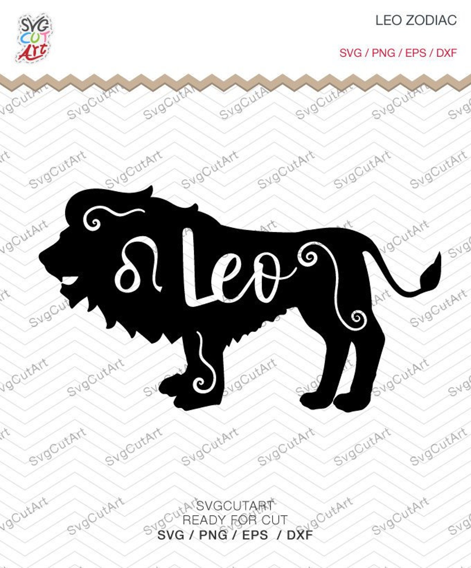 Leo SVG DXF PNG Eps Zodiac Sign Lion Astrology Horoscopes - Etsy