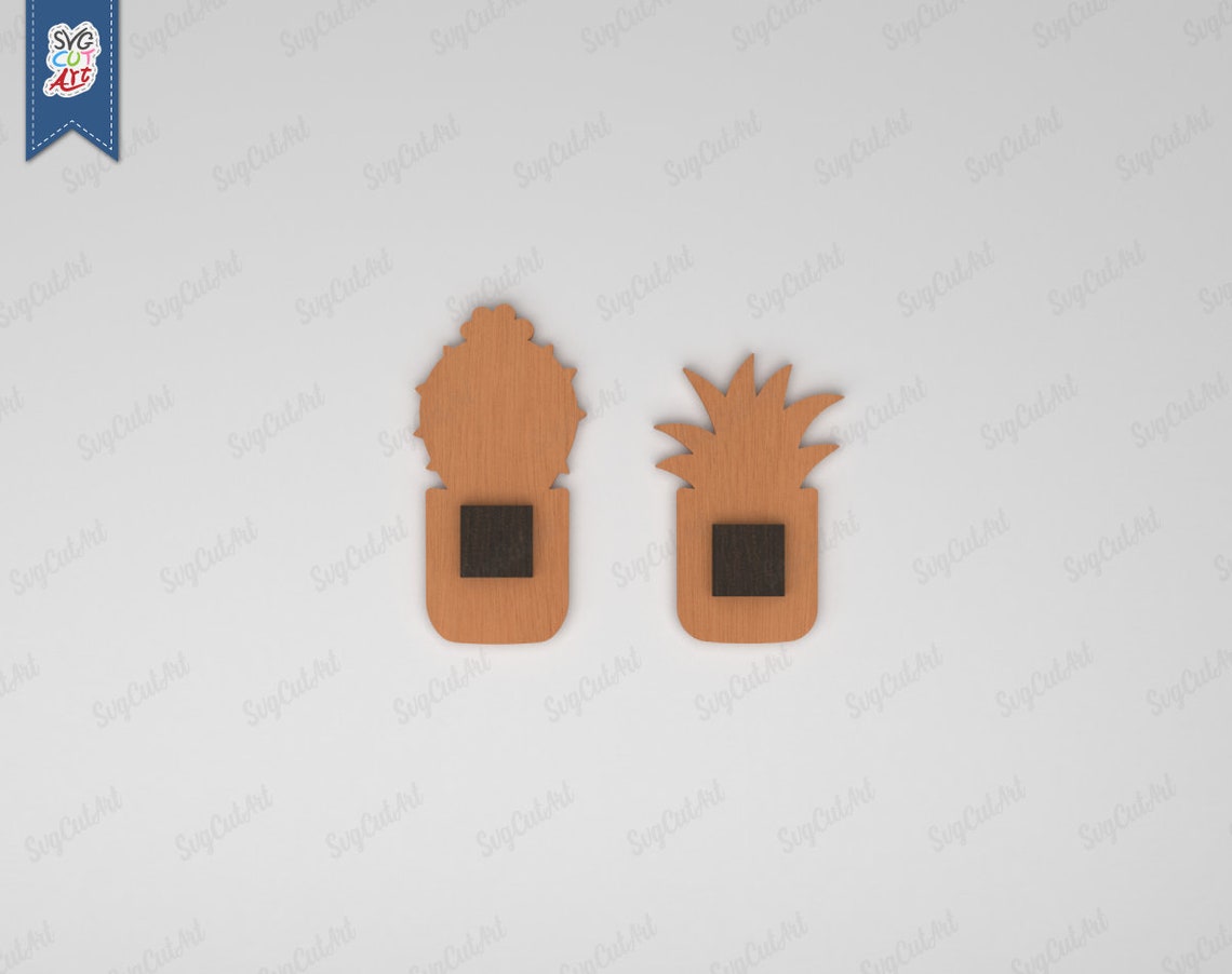 Cactus Refrigerator Magnets Laser Cut Files SVG | Succulent SVG ...