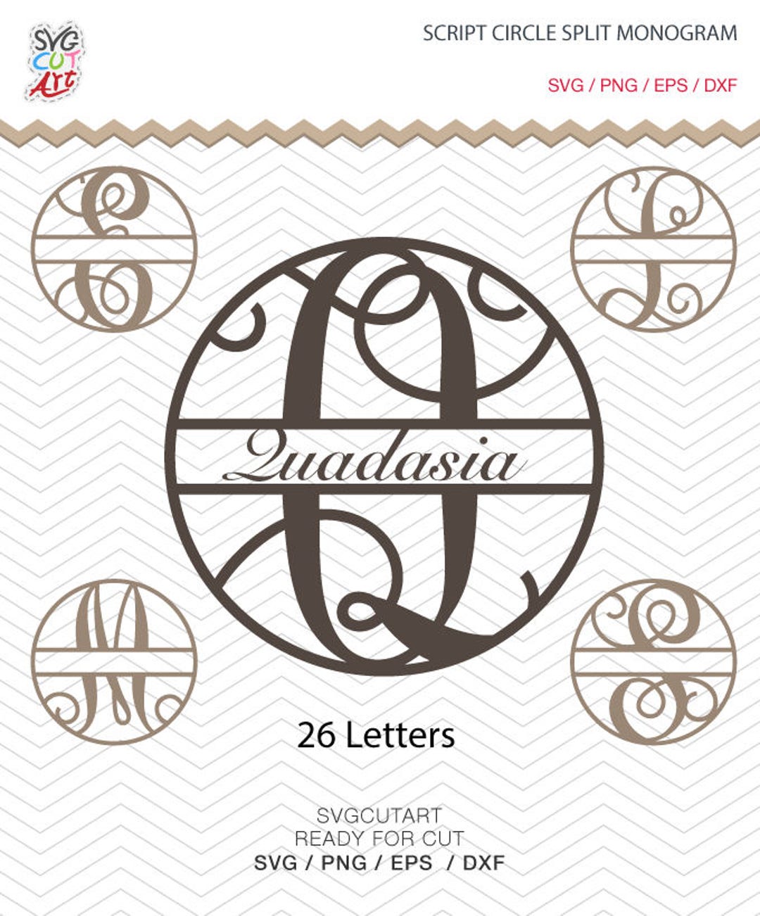 Circle Script Split Alphabet SVG PNG DXF Eps Vine Font Vinyl - Etsy UK
