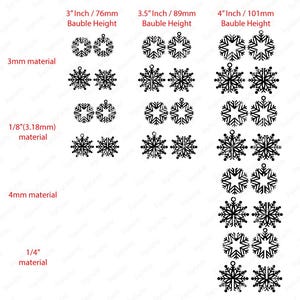Snowflake Bauble 3D SVG, Christmas Ornament SVG, 3D Snowflake Laser ...
