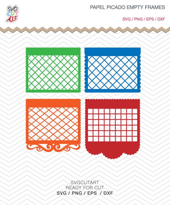 Papel Picado banner Papel Picado SVG cinco de mayo svg - Etsy España