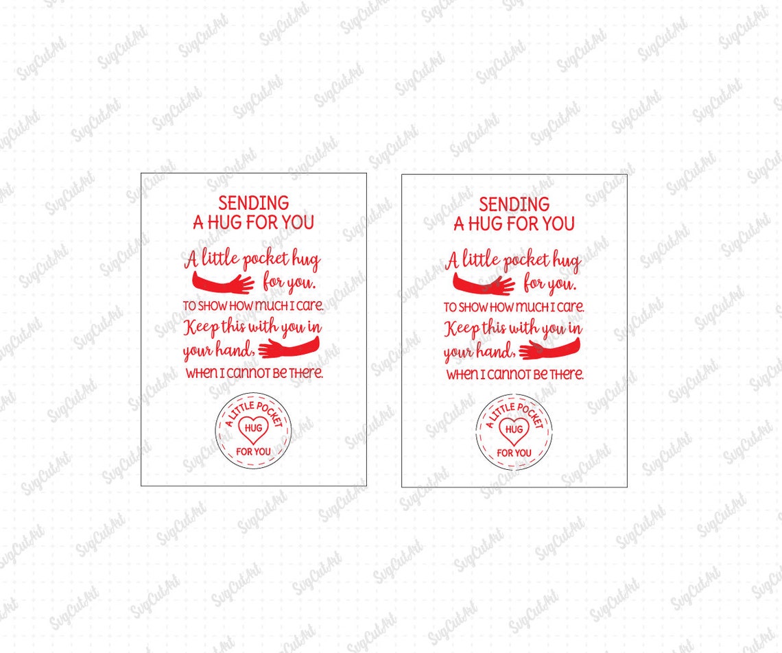 A Little Pocket Hug Svg Decor Svg Glowforge Svg Laser | Etsy