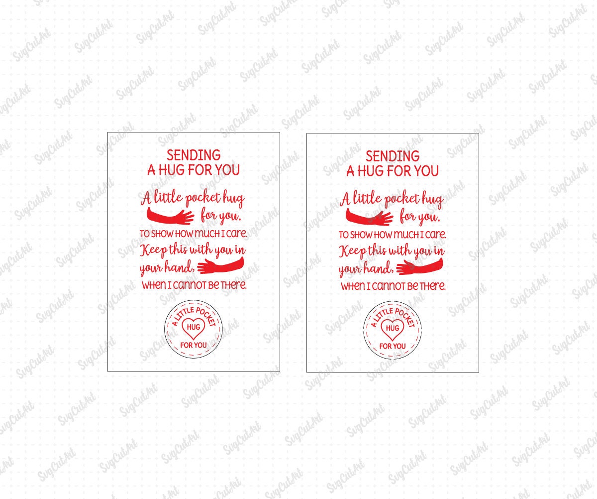 A Little Pocket Hug Svg Decor Svg Glowforge Svg Laser - Etsy UK
