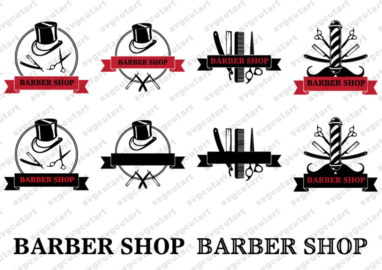 Barber Shop Signs Hairstylist Cut File DXF SVG PNG Eps Hair | Etsy