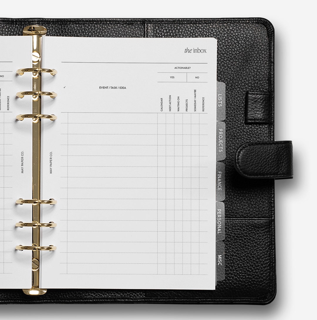 The Inbox Planner Insert - Etsy