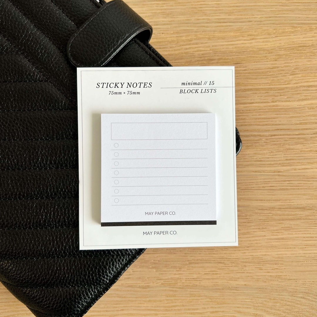 75mmx75mm Block Lists Sticky Note - Etsy