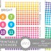Printable Date Dot Planner Stickers Date Dot Stickers Date | Etsy