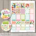 Printable Weekly Stickers Kit for Erin Condren Tropical | Etsy